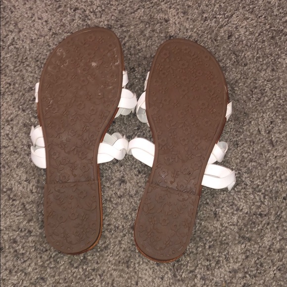 JustFab | Shoes | Justfab White Sandals | Poshmark